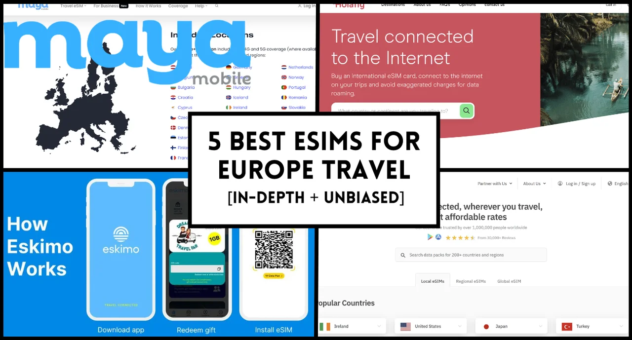 6 BEST eSIMs for Europe Travel [Unbiased 2024 Guide!]